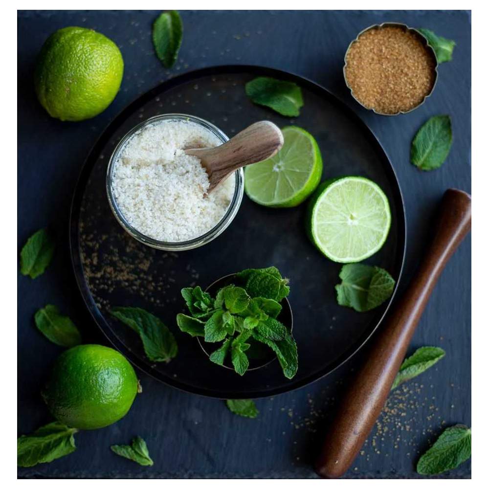 Minty Sugar Natural Body Scrub Lime, Mint and Lemon | Almara Soap